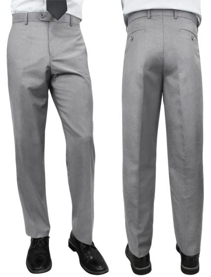 Statement Men's Modern Fit Pants - Flat Front Slacks