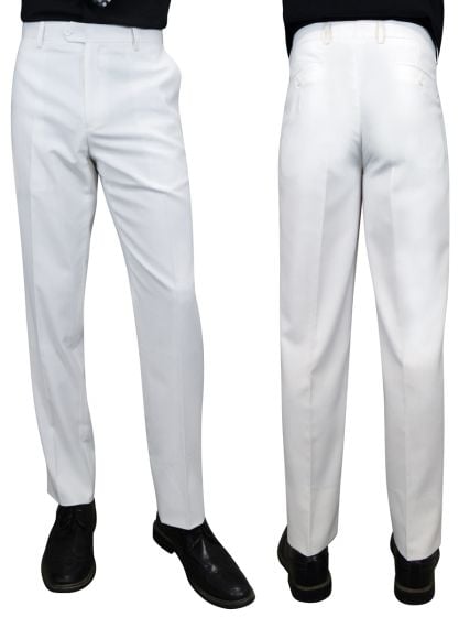 Statement Men's Modern Fit Pants - Flat Front Slacks