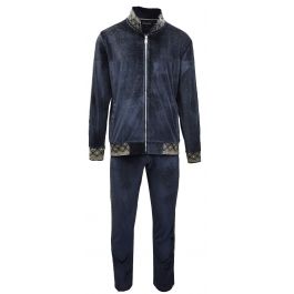 Stacy Adams Men's 2 Piece Velour Walking Suit - Solid Texture