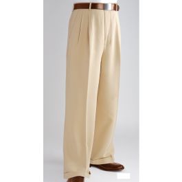 Daniel Ellissa Men's Outlet Wide Leg Pants - Double Pleated