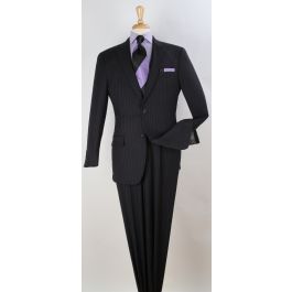 Apollo King Men's 2pc 100% Wool Fashion Suit - Simply Business
