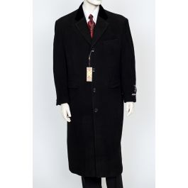 XXIOTTI Men's Cashmere Blend Full Length Top Coat