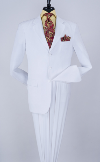 Royal Diamond Men's 3pc Outlet Fashion Suit - Solid Color