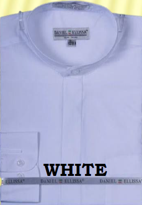 Daniel Ellissa Men's Clergy Dress Shirt - Solid Color