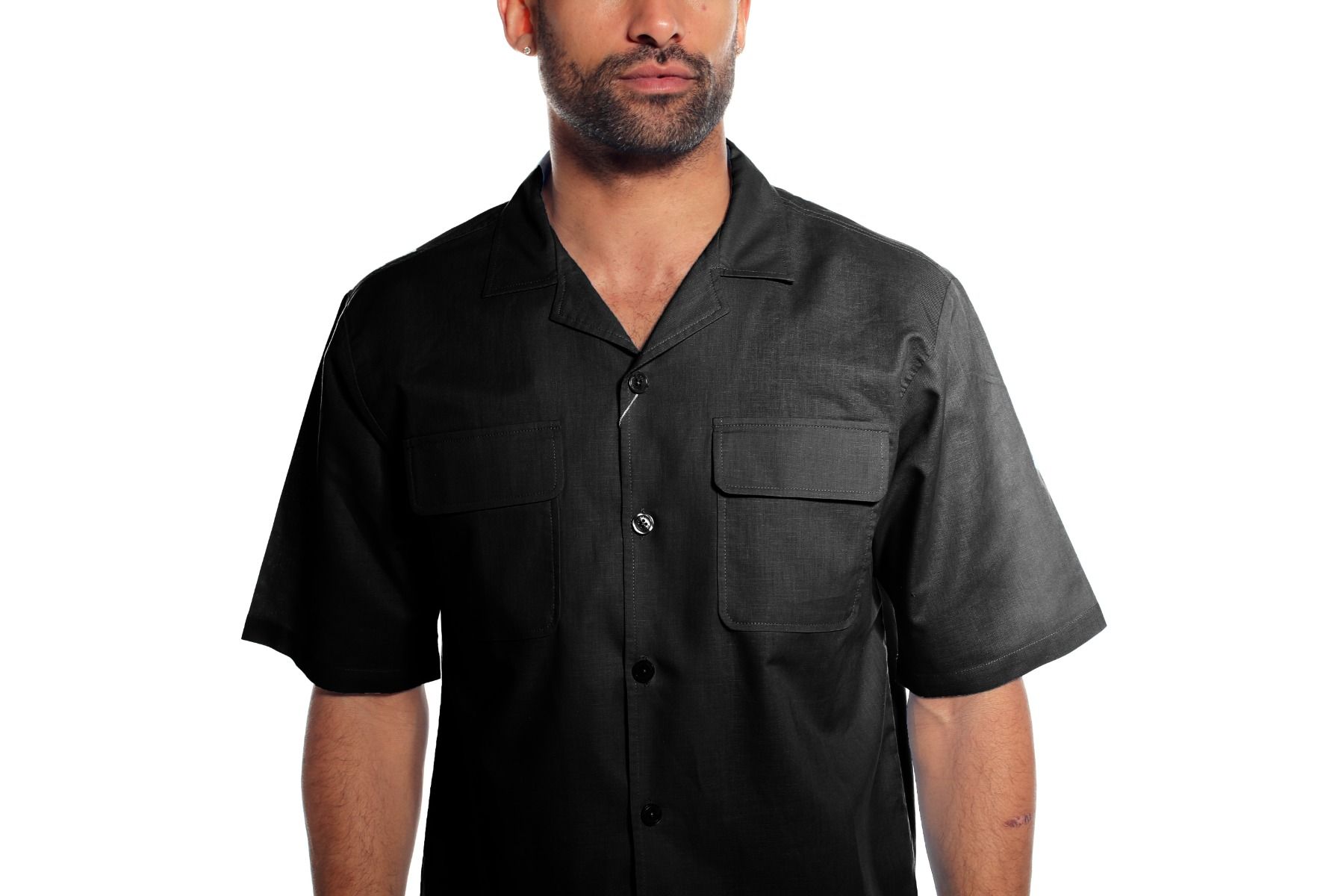 Stacy Adams Men's 2 Piece Walking Suit - Short Sleeve Linen