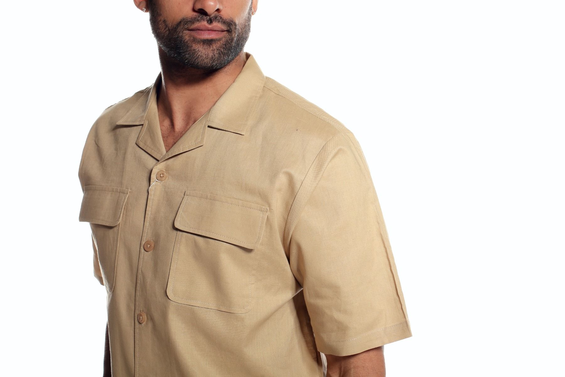 Stacy Adams Men's 2 Piece Walking Suit - Short Sleeve Linen