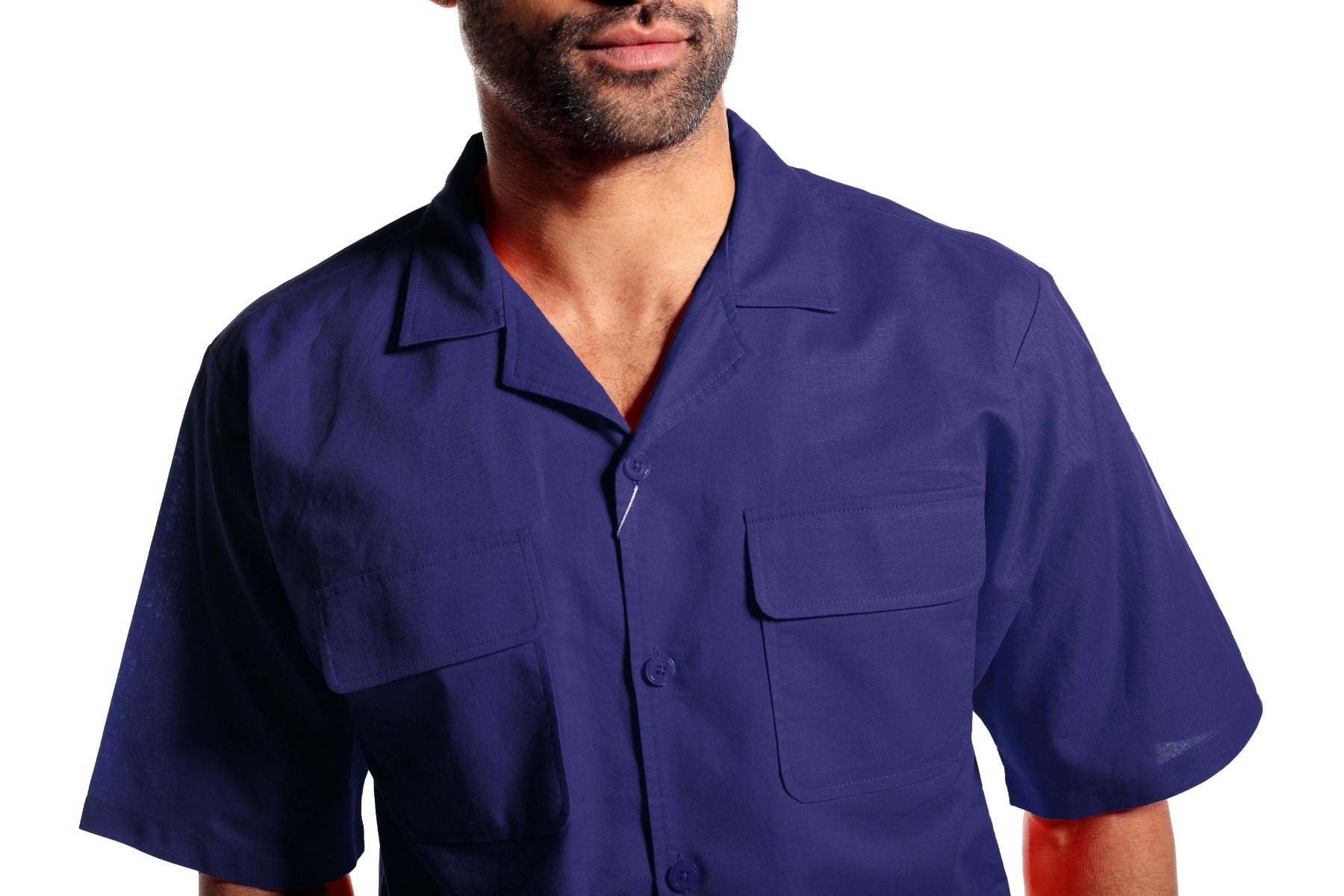 Stacy Adams Men's 2 Piece Walking Suit - Short Sleeve Linen