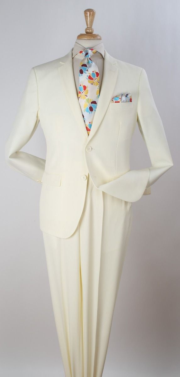 Genesis by Apollo King Men's Outlet 2 Piece Suit - Solid Colors