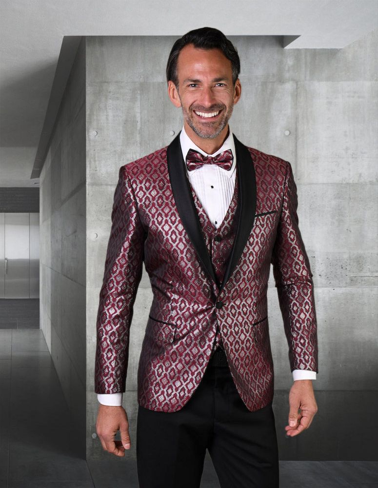 Statement Men's Modern Fit Tuxedo - Vibrant Two Tone
