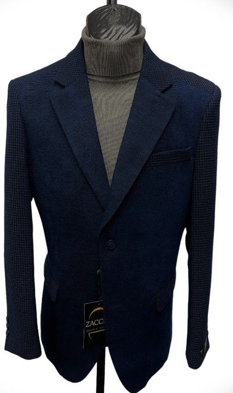 Zacchi Men's Fashion Sport Coat - Soft Waffle Texture Fabric
