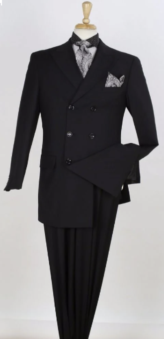 Apollo King Men's 3pc Double Breasted Suit - Executive Style