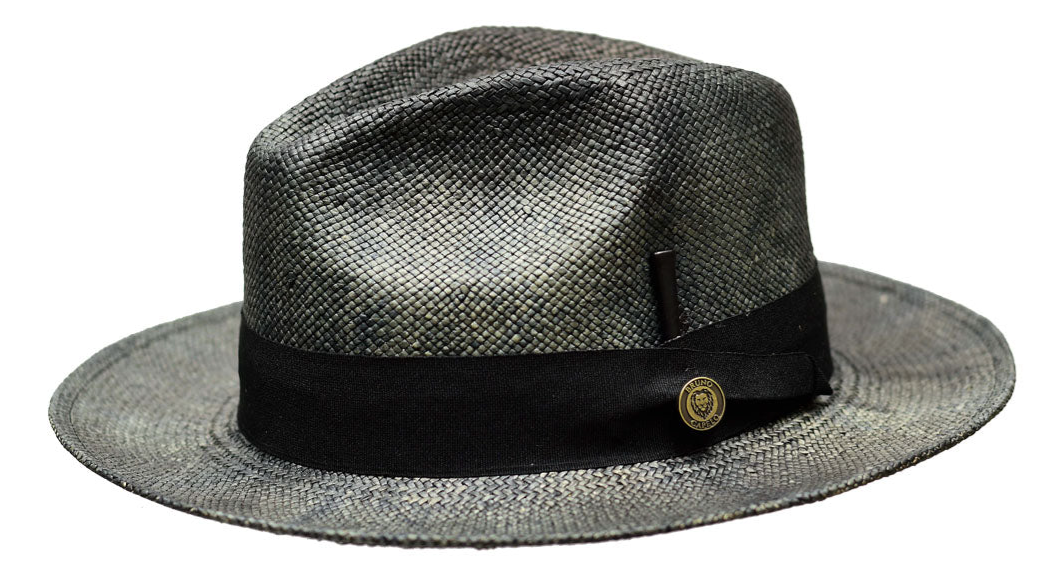 Bruno Capelo Men's Fedora Style Straw Hat - Layered Colors