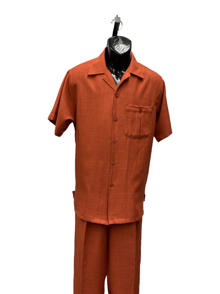 Dreams by Zacchi Men's Outlet Wide Leg 2 Piece Walking Suit - Light Texture