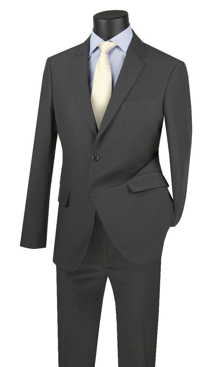 Apollo King Men's 2pc 100% Wool Fashion Suit - Simply Business