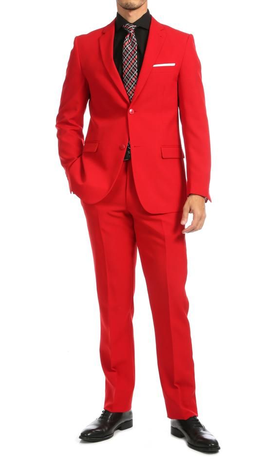 Genesis by Apollo King Men's 2 Piece Suit - Solid Colors