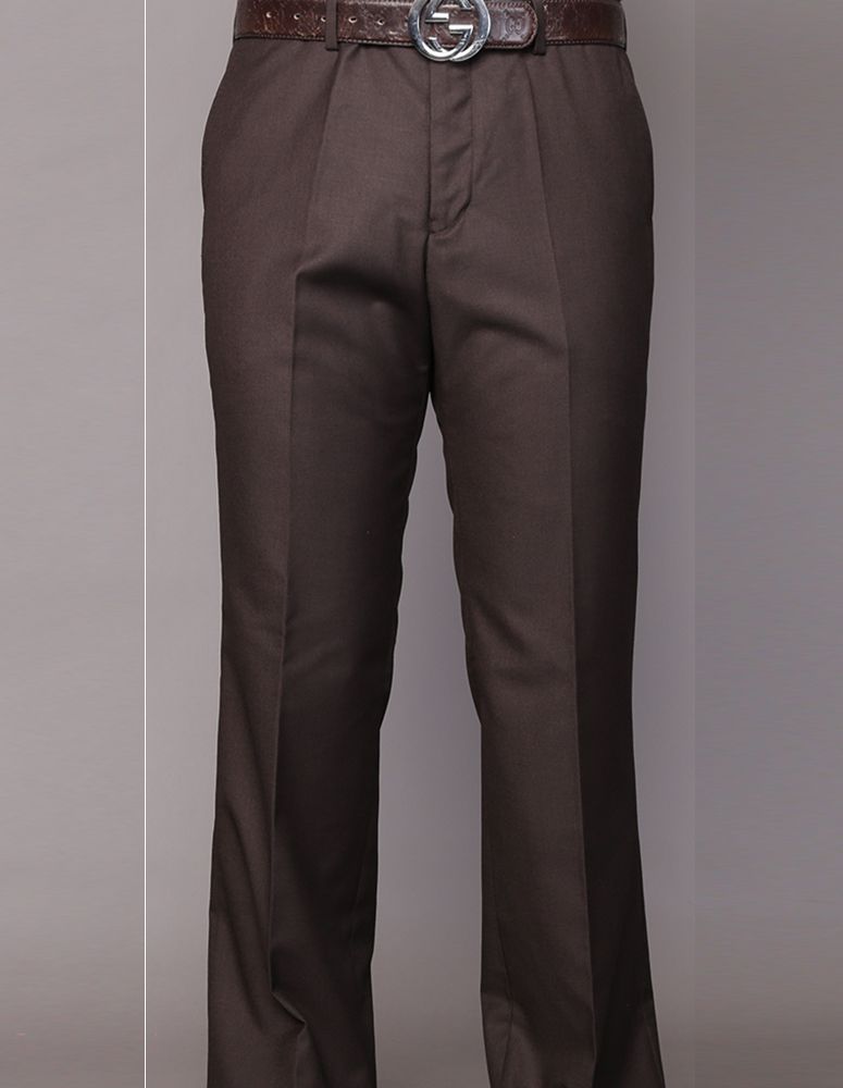 Statement Men's Dress Pants - Solid Pleated Slacks