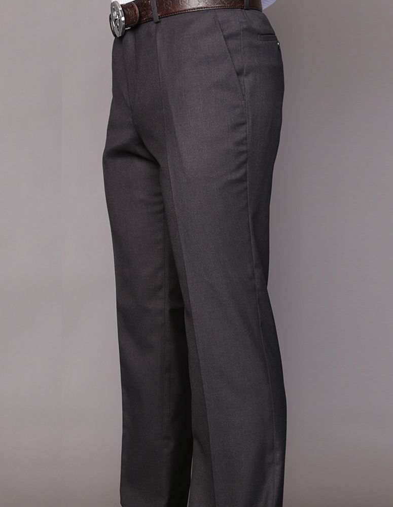 Demantie Men's Flat Front Pants - Modern Fit