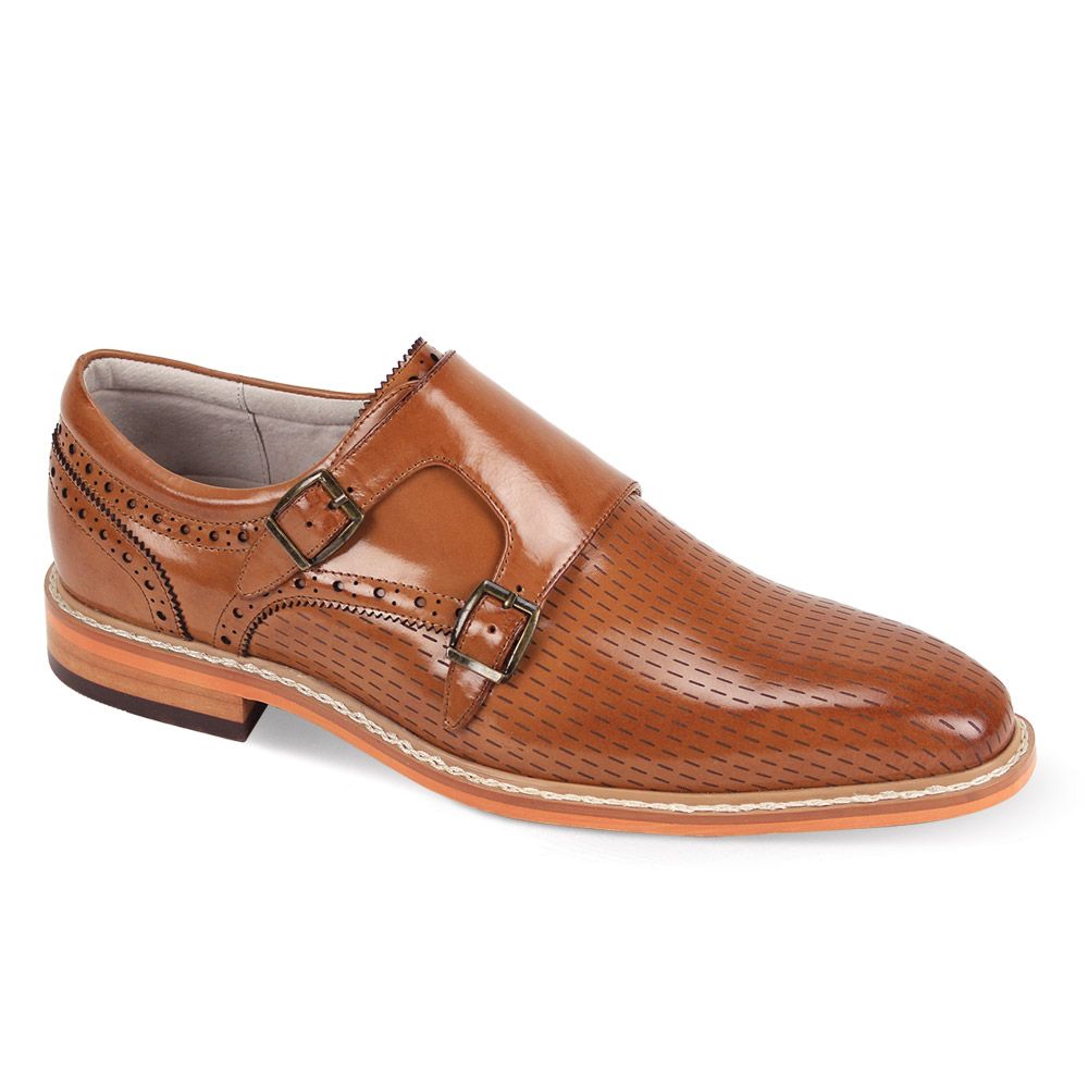 Giovanni Men's Slip On Dress Shoe - Double Buckle
