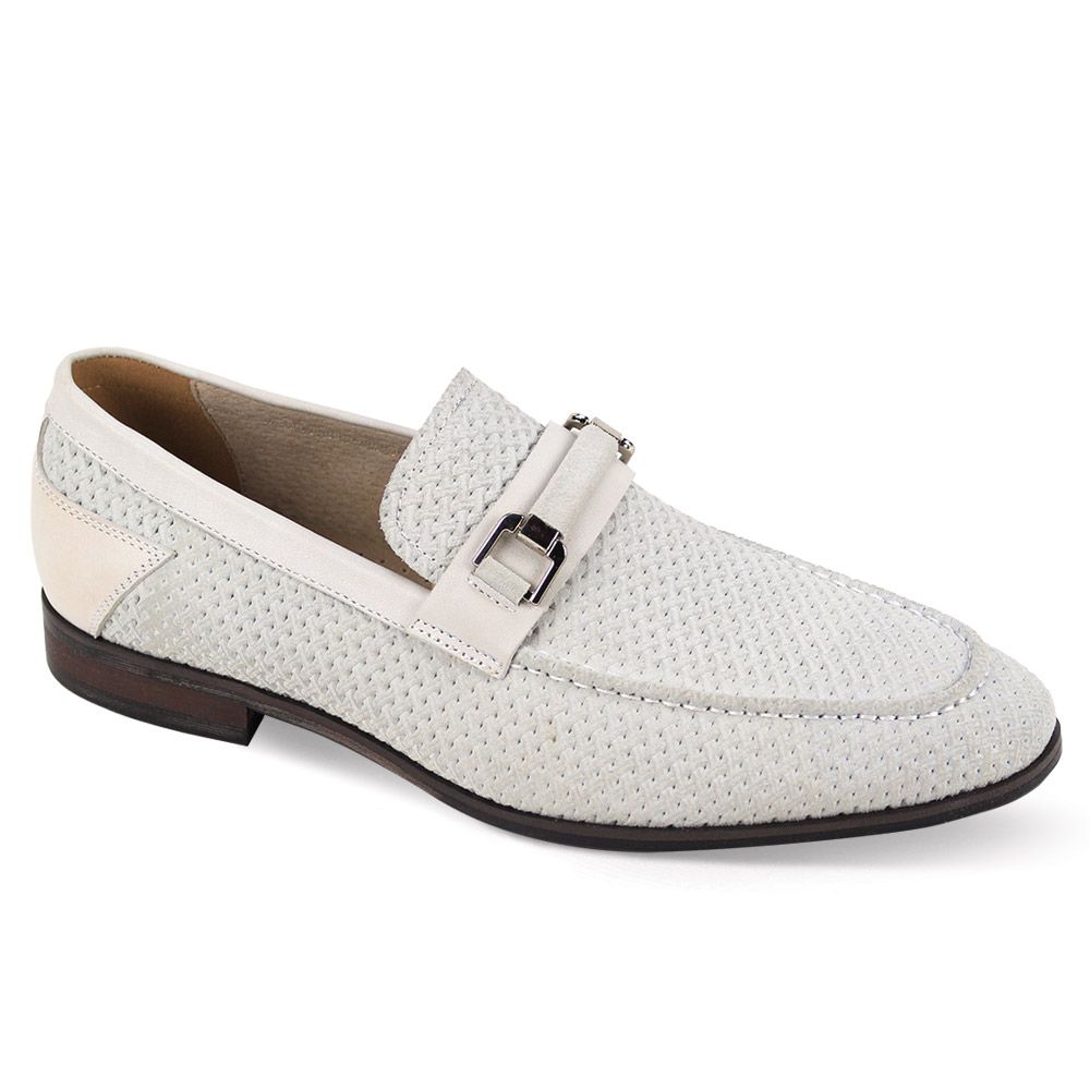 Giovanni Men's Suede Loafer Dress Shoe - Fashion Buckle