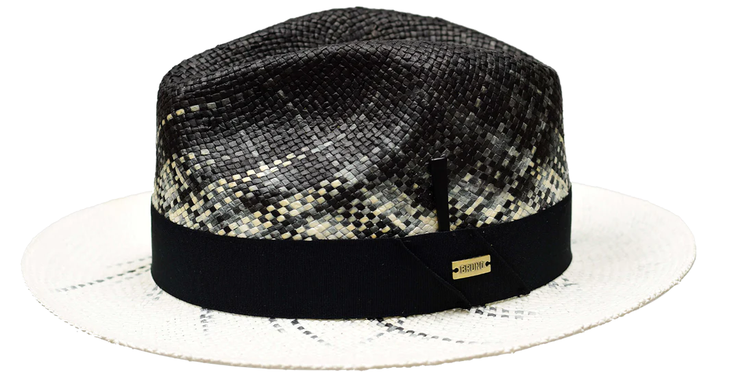 Bruno Capelo Men's Fedora Style Straw Hat - Gradient Colors