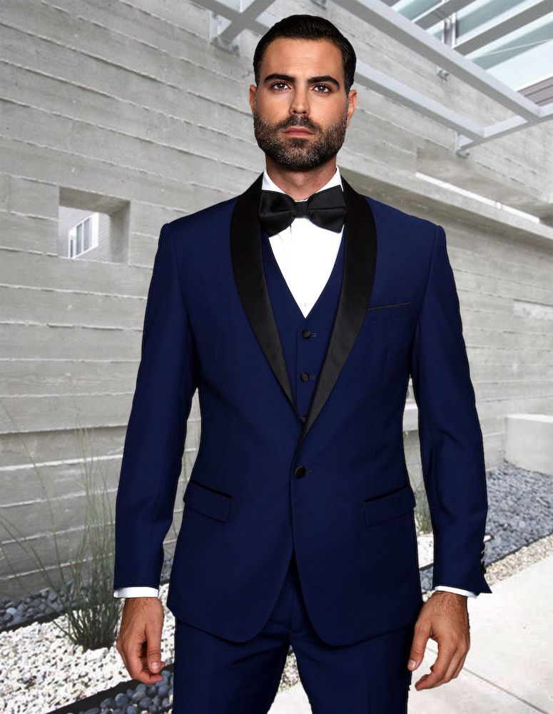 Statement Men's 3 Piece 100% Wool Tuxedo - Bold Colors