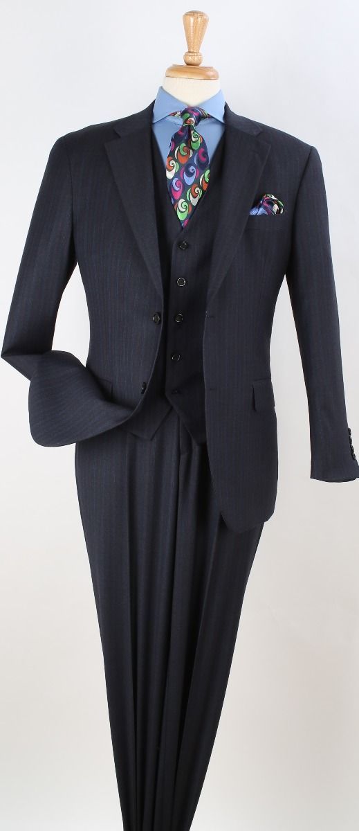 Apollo King Men's 100% Wool Outlet Suit - Classic Executive