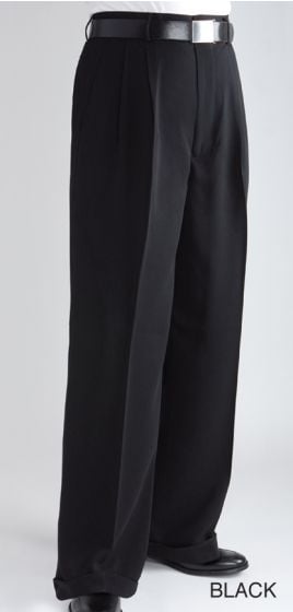 Daniel Ellissa Men's Wide Leg Pants - Double Pleated