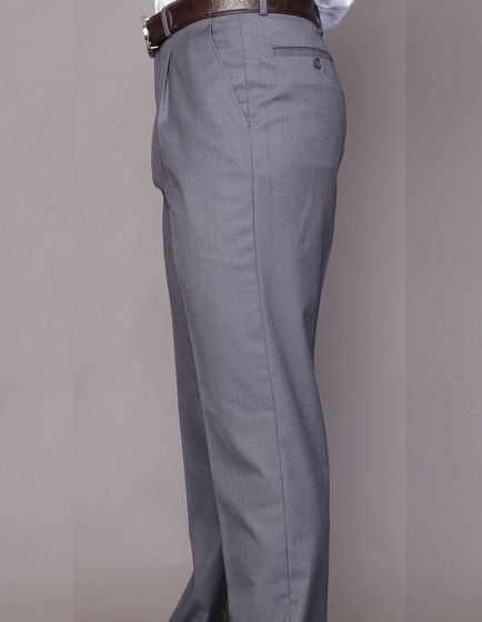 Statement Men's Dress Pants - Solid Pleated Slacks