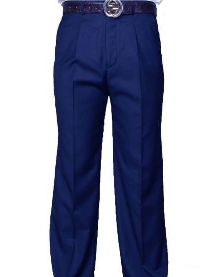 Statement Men's Dress Pants - Solid Pleated Slacks