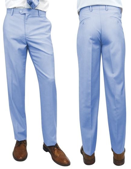 Statement Men's Modern Fit Pants - Flat Front Slacks