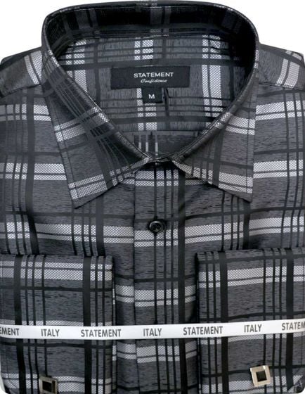 Statement Men's Long Sleeve Woven Shirt - Varied Designs