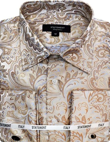 Statement Men's Long Sleeve Woven Shirt - Varied Designs