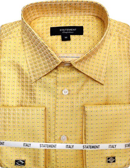 Statement Men's Long Sleeve Woven Shirt - Varied Designs
