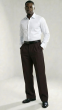 Apollo King Men's Semi Wide Leg Fashion Pants - 100% Wool Pants