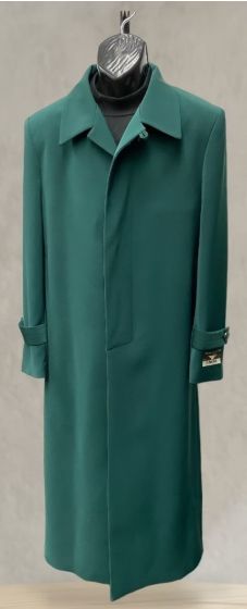 Carmel Zhao Men's Outlet Full Length Top Coat - Hidden Buttons