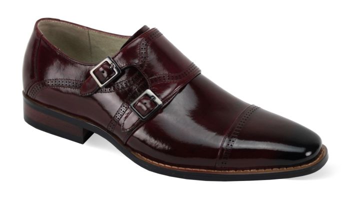 Giovanni Men's Outlet Leather Dress Shoe - Split Buckle