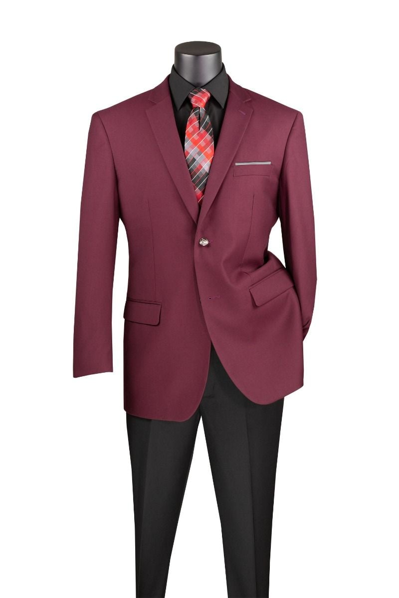 Vinci Men's Executive Sport Coat - Classic Business Coat