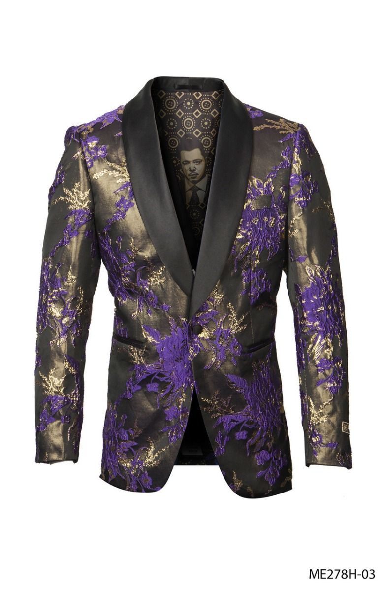 Empire Men's Outlet Luxurious Sport Coat - Gold Accents