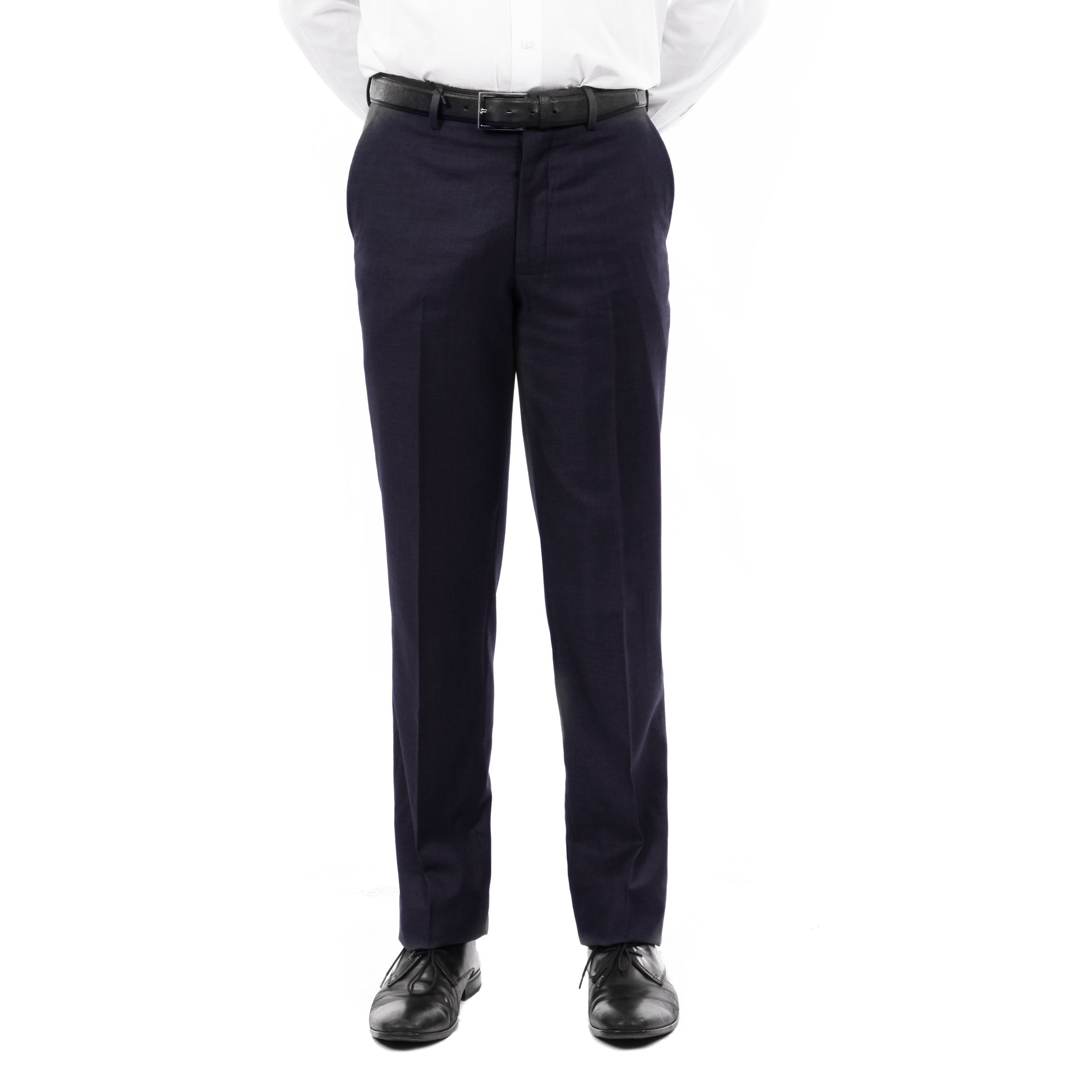 Demantie Men's Flat Front Pants - Modern Fit