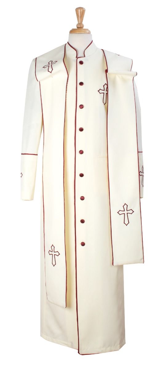 Tony Blake Men's Outlet Church Robe with Stole - Pastor Church Robe