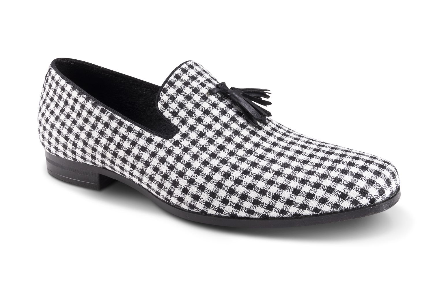 Montique Men's Fashion Loafer - Textured Plaid