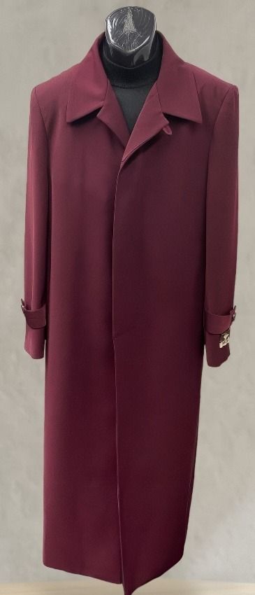 Carmel Zhao Men's Outlet Full Length Top Coat - Hidden Buttons