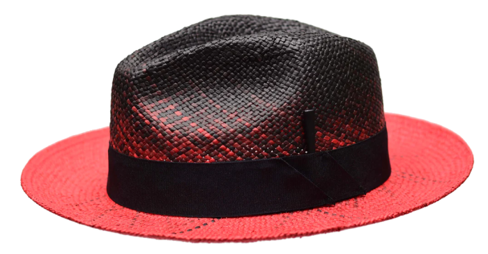 Bruno Capelo Men's Fedora Style Straw Hat - Gradient Colors