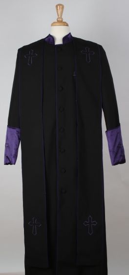 Tony Blake Men's Church Robe with Stole - Pastor Church Robe