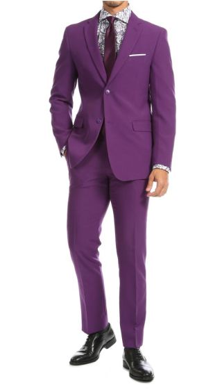Royal Diamond Men's 2 Piece Suit - Solid Colors