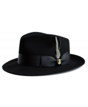 Bruno Capelo Men's Fedora Style Straw Hat - Accented Crown