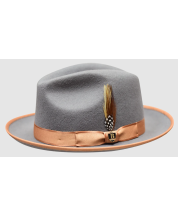 Bruno Capelo Men's Australian Wool Fedora Hat - Two Tone