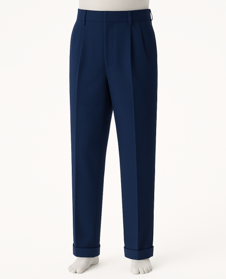 Zacchi Men's Big and Tall Pleated Pants - Classic Style Slacks