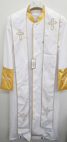 Tony Blake Men's Church Robe with Stole - Pastor Church Robe